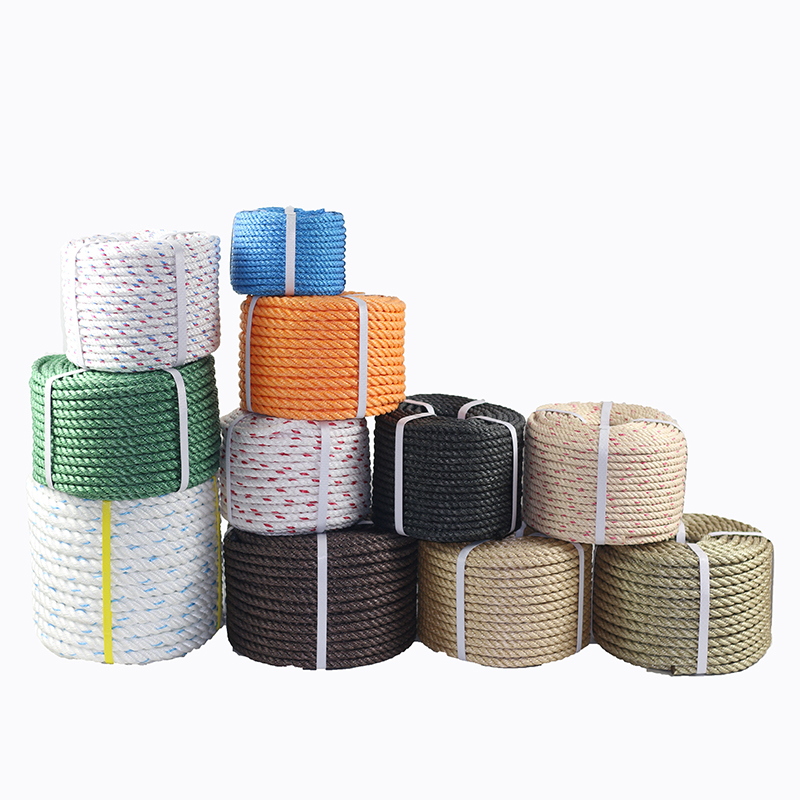 Wholesale 3 strands polypropylene twisted PP floating line rope ...